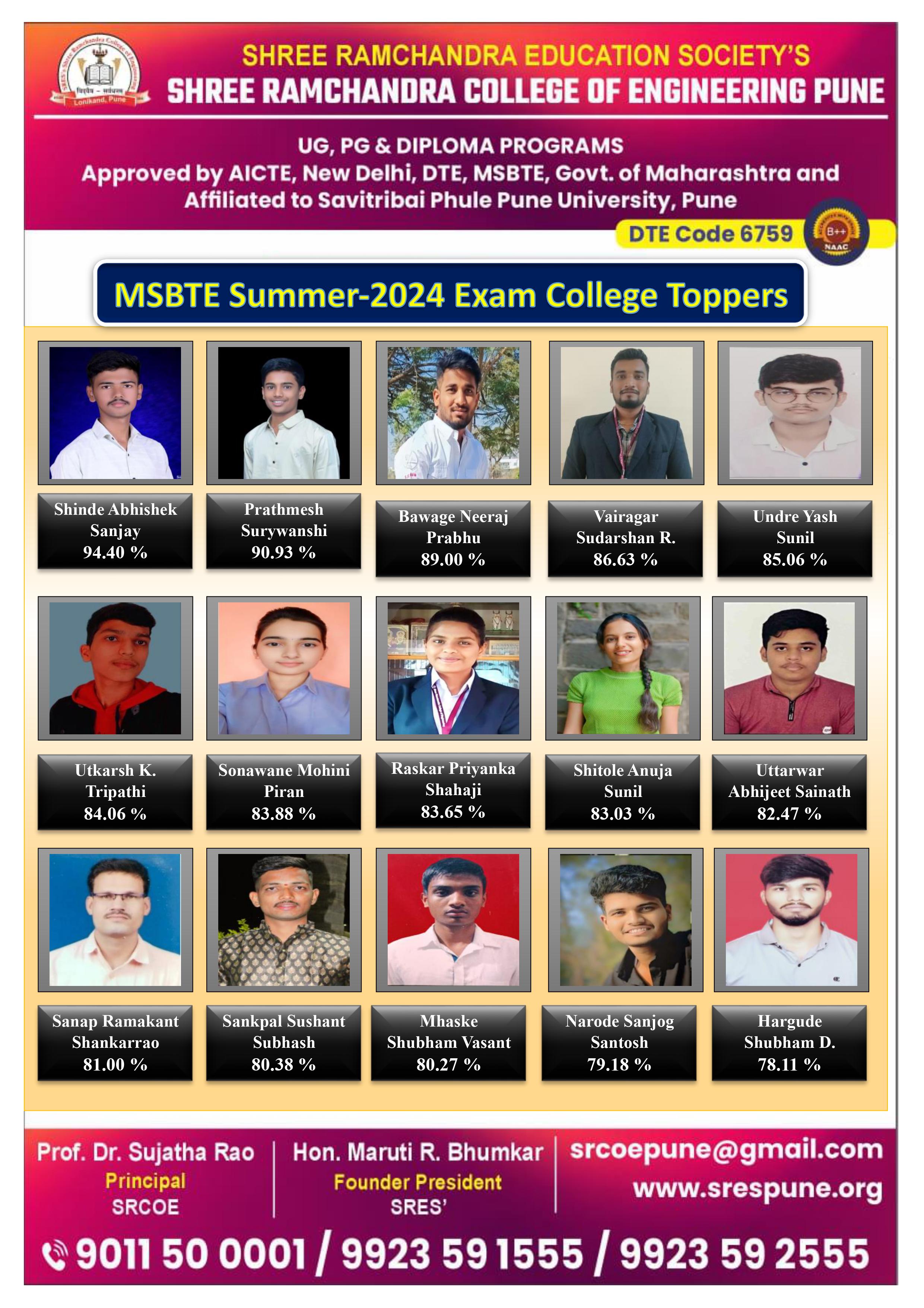 Shree Ramchandra College Of Engineering Pune