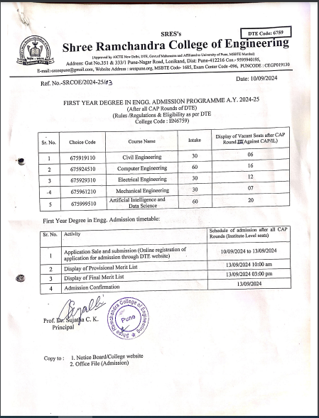 Shree Ramchandra College Of Engineering Pune